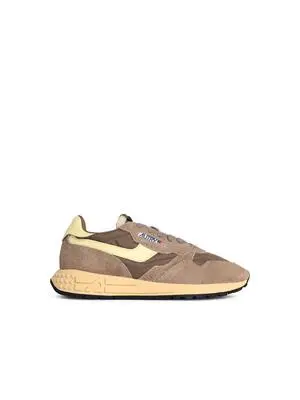 AUTRY Reelwind Low Suede Blend Sneakers - Brown