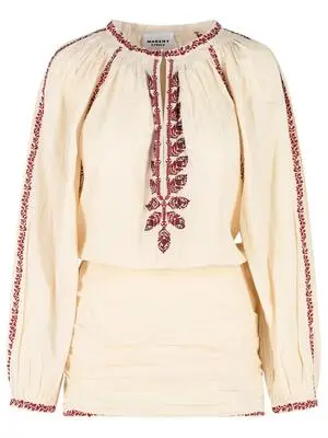 Isabel Marant Étoile Ludy Short Dress Ivory