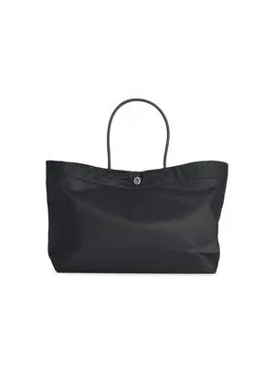 Tory Burch Large 'ella Twist' Polyamide Bag - Black