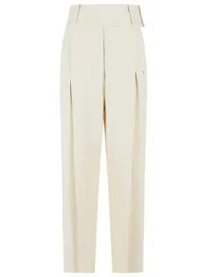 Sportmax Stretch Viscose Wide Leg Trousers