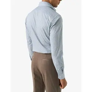 Eton Signature Twill Motif Slim-fit Cotton Shirt