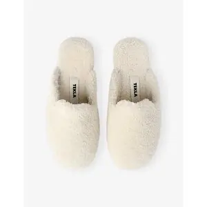 TEKLA Cushioned Shearling Slippers