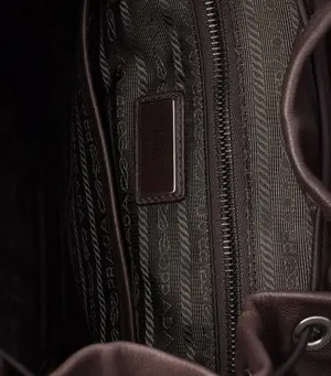 Prada Leather Explore Backpack - Brown