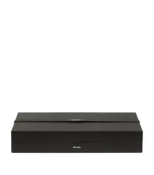 Prada Saffiano Leather Backgammon Set - Black