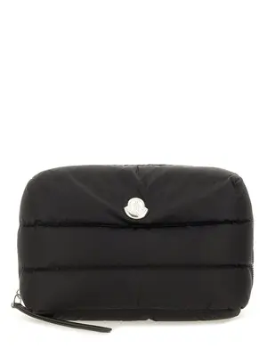 Moncler Quilted Caradoc Beauty Case - Black