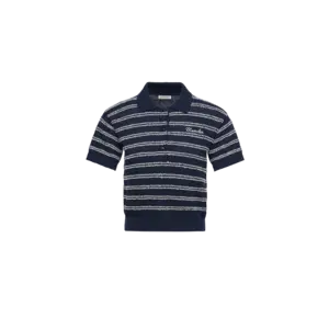 Moncler Cotton-blend Bouclé Crêpe Polo Shirt
