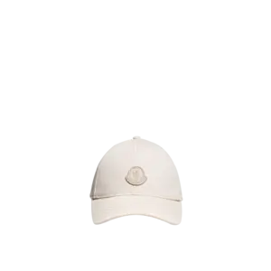 Moncler Gabardine Baseball Cap - White