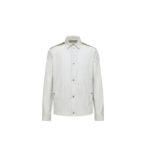 Moncler Striped Cotton Poplin Shirt - Blue