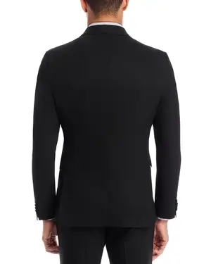 BOSS Suit Jacket Textured Reymond Extra Slim Fit Performance Wool - Black