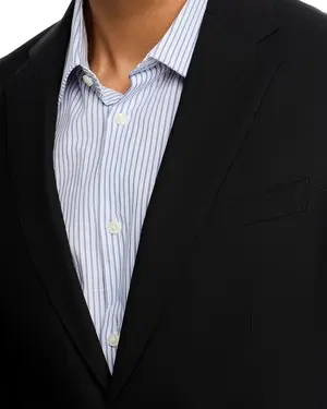 BOSS Suit Jacket Textured Reymond Extra Slim Fit Performance Wool - Black
