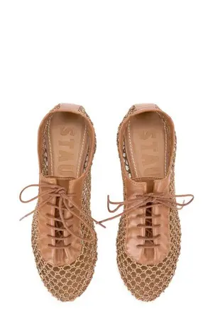 Staud Kit Lace-up Flat