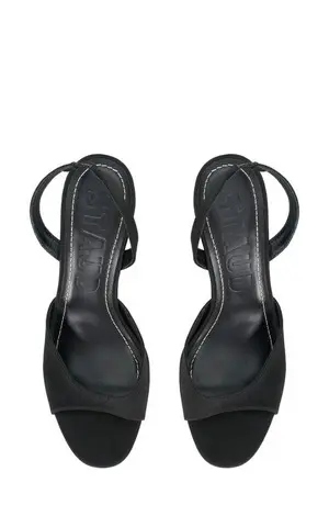 Staud Brigitte Slingback Slide Sandal - Black