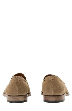 John Varvatos Barrow Leather Tassel Loafer - Chestnut