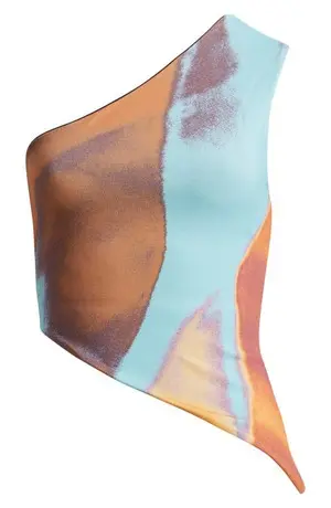 FENERS Besos One Shoulder Top - Turquoise