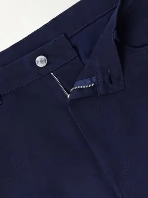 Dunhill Tapered Cotton-blend Twill Trousers