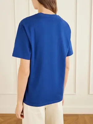 Aimé Leon Dore Logo-embroidered Cotton T-shirt - Blue