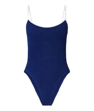 Hunza G Pamela Original Crinkle Swimsuit - Blue