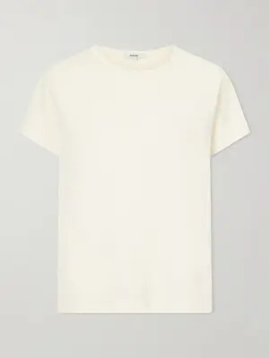 AGOLDE AGOLDE Adine Cropped Cotton-Jersey T-Shirt Yellow
