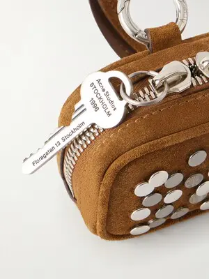 Acne Studios Camero Studded Suede Airpods Case