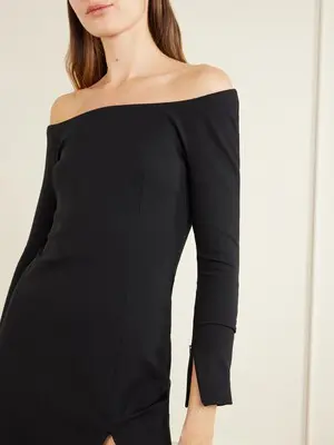 Acne Studios Dorana Off-shoulder Jersey Midi Dress