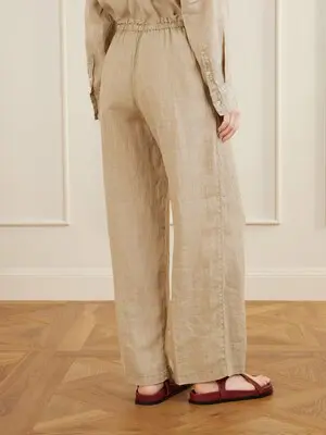 JAMES PERSE Linen Straight-leg Pants