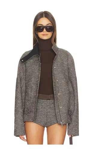 ENTIRE STUDIOS Contrast Aviator Jacket