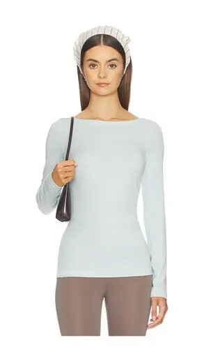 ARTLESS Lane Boatneck Top - Lightblue