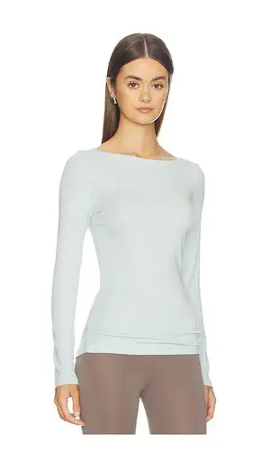 ARTLESS Lane Boatneck Top - Lightblue