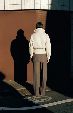 Mango Flecked Straight Leg Suit Pants