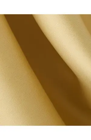 Mango Drape Neck Satin Maxi Dress - Beige