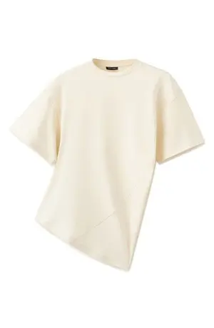 Mango Asymmetric Fitted Cotton T-shirt