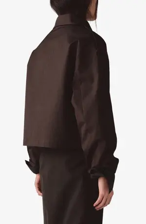Mango Cropped Trench Jacket
