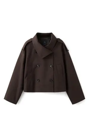 Mango Cropped Trench Jacket