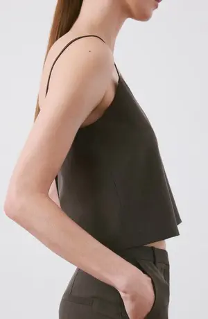 Mango Sleeveless Crop Top