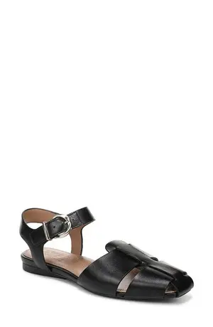 Naturalizer Cleo Leather Sandal - Black