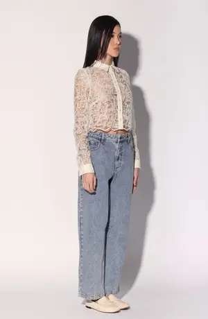 Walter Baker Nicolette Embroidered Top