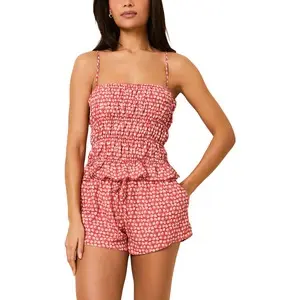 Solid & Striped Square Neck Camis Tanks For Women