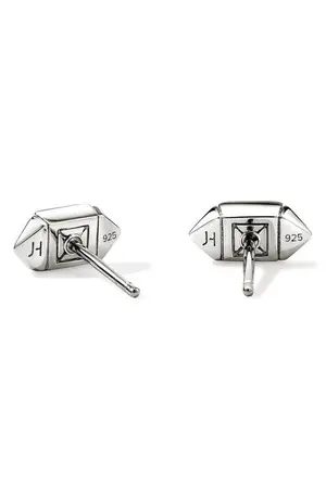 John Hardy Icon Stud Diamond Earrings - Silver