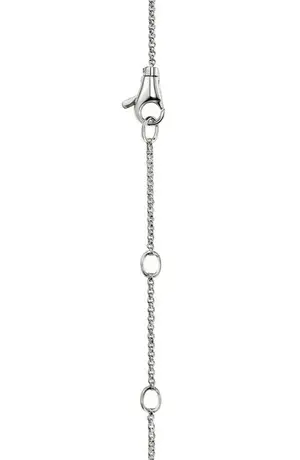 John Hardy Icon Stud Pavé Diamond Pendant Necklace - Silver
