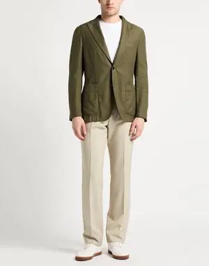 Boglioli Blazer Size Linen, Cotton, Elastane - Green