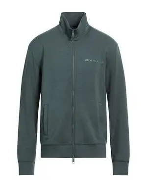 Armani Exchange Turtleneck Sweatshirt With Logo - Green