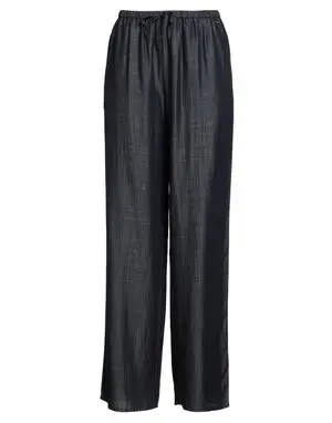 Armani Exchange Wide-leg Lyocell Pants - Blue