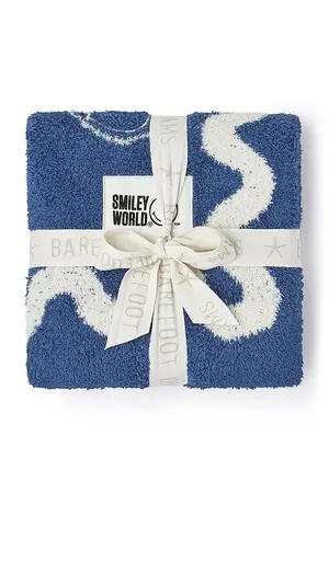 Barefoot Dreams Cozychic Smileyworld Surf Stroller Blanket