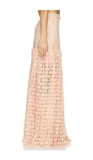 Ulla Johnson Aris Lace Maxi Skirt - Blush