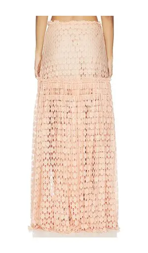 Ulla Johnson Aris Lace Maxi Skirt - Blush