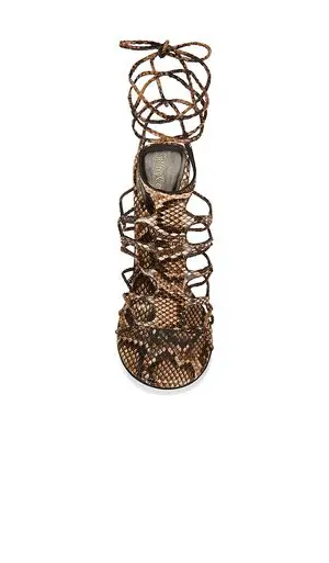 Jeffrey Campbell Scintilla Python Embossed Stiletto Sandal