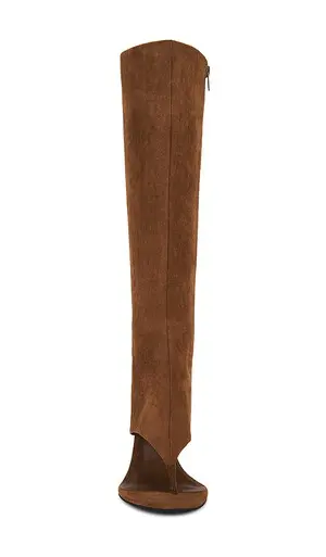 Jeffrey Campbell Whats Up" Suede Sculptural Wedge Boots