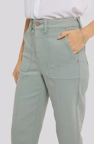 NYDJ Kasey Ankle Stovepipe Utility Jeans - Mistletoe
