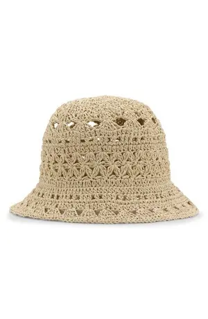 Mango Woven Straw Bucket Hat