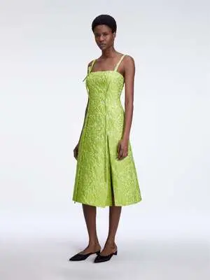 EMILIA WICKSTEAD Emersyn Embossed Cloqué Dress